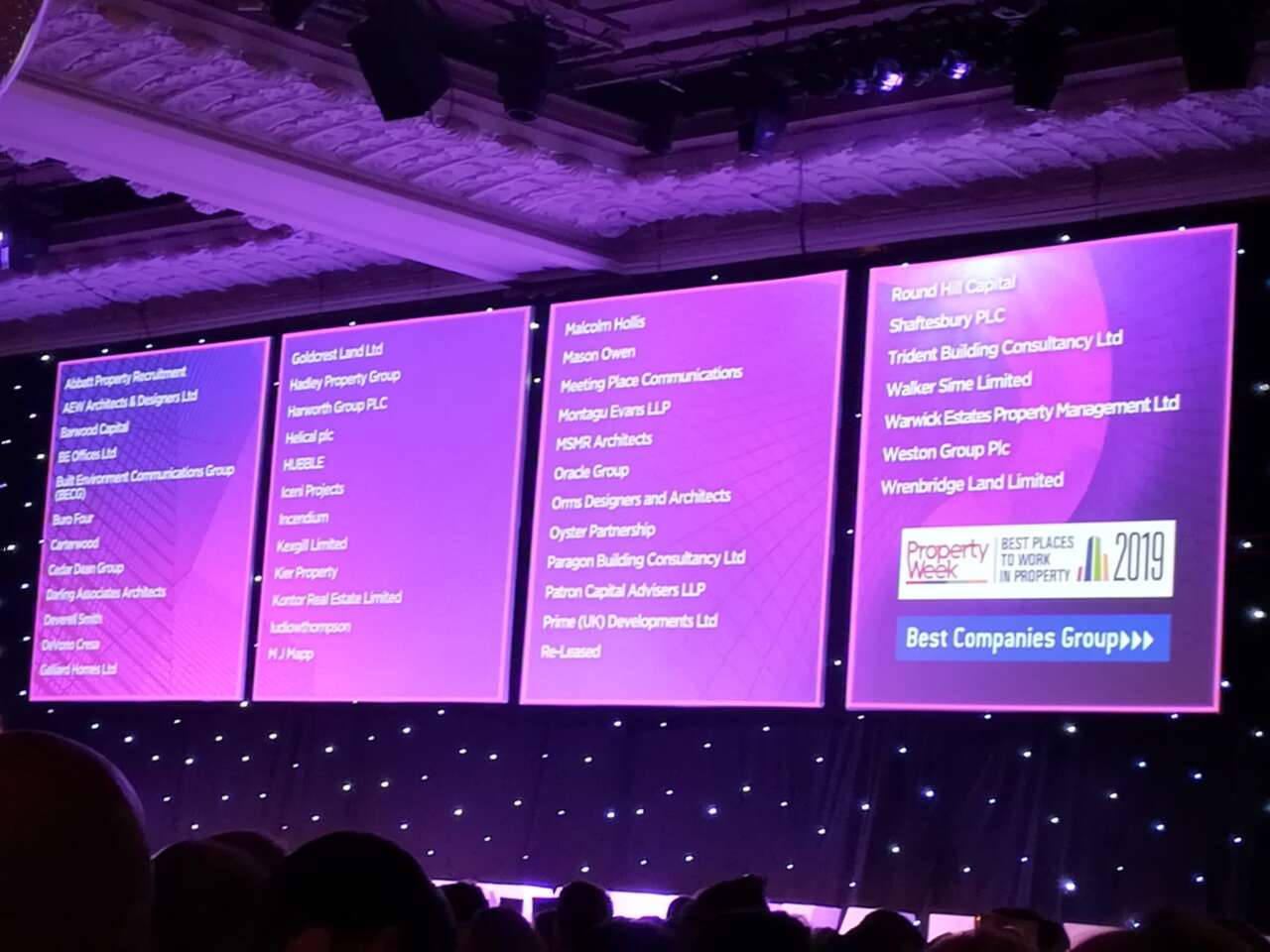 Property Week Best Companies Win - News - MSMR Architects